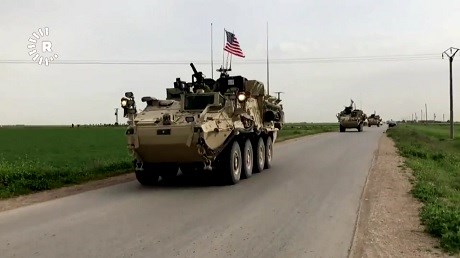 Videos emerge of US flags on vehicles in convoy... | Rudaw.net