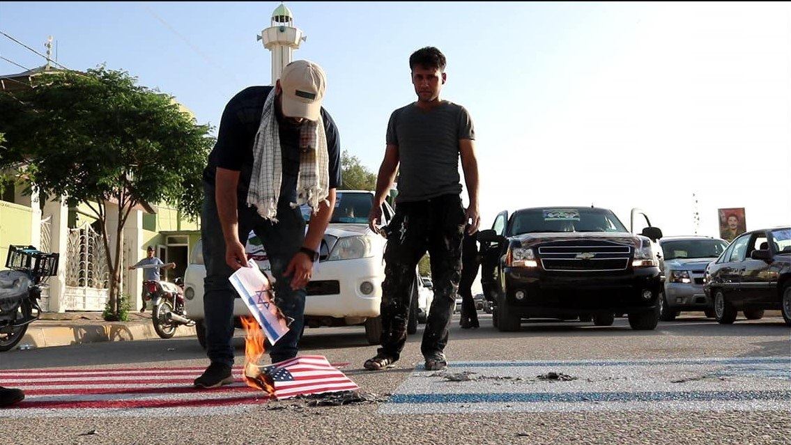 PMF burns US and Israeli flags at Quds day rallies | Rudaw.net