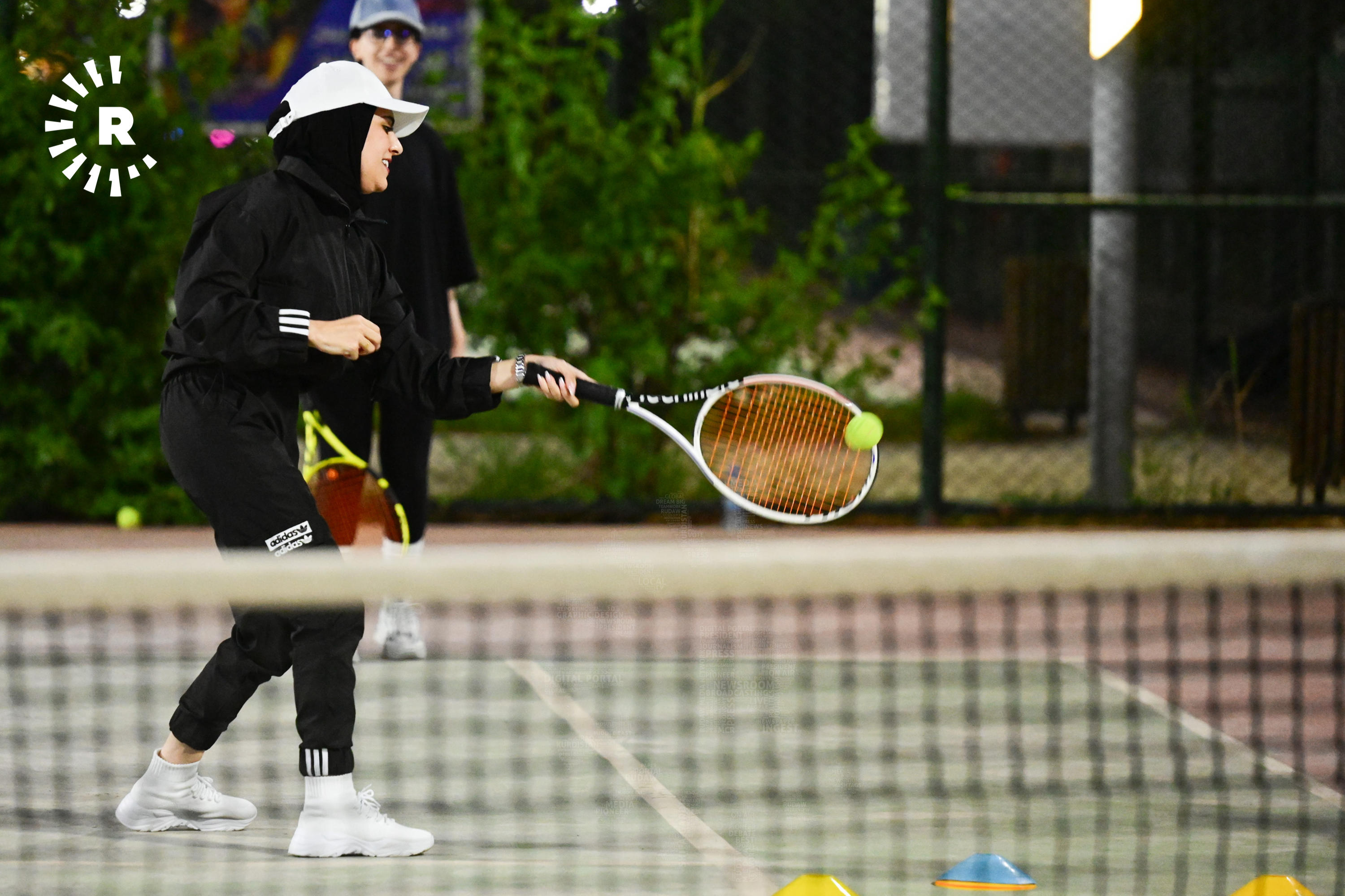Women participate in tennis training classes in... | Rudaw.net