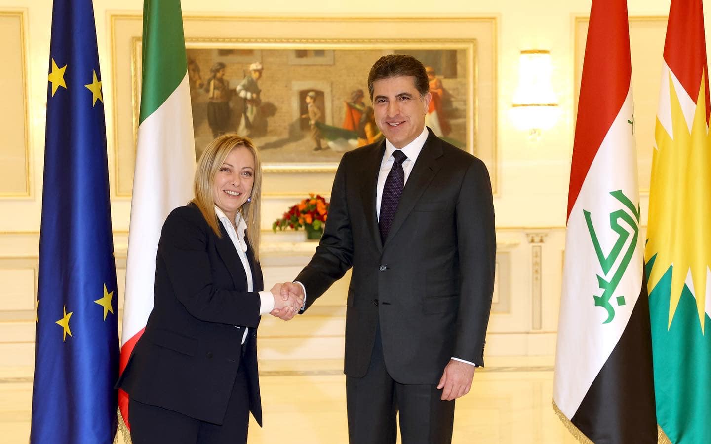 Italian PM meets with Kurdish officials in Erbil | Rudaw.net