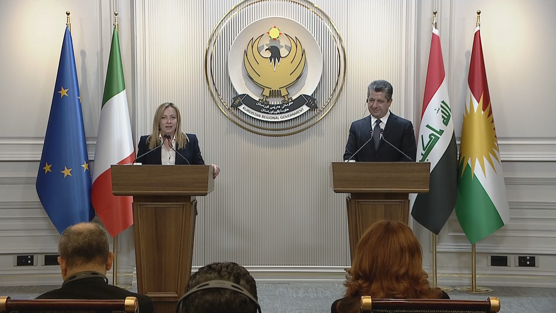 Italian PM meets with Kurdish officials in Erbil | Rudaw.net