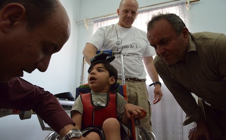 An American and His Wheelchairs Provide Relief to... | Rudaw.net