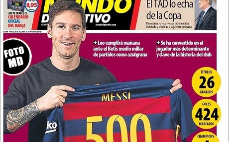 Messi ‘500’ler Kulübü’nde | Rudaw.net
