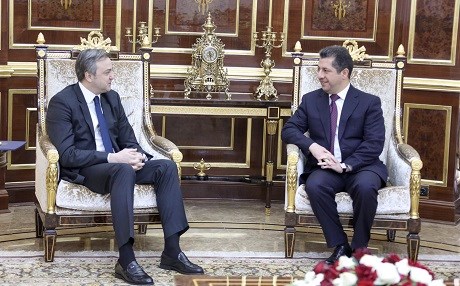 Barzani, Sırbistan’ın Bağdat Büyükelçisi ile bir... | Rudaw.net