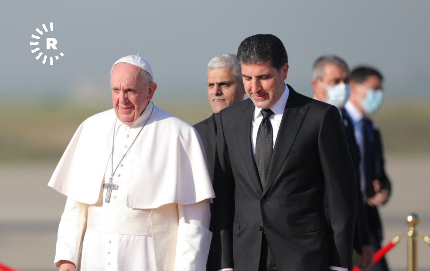 Kurdish leaders greeting pope hail peaceful... | Rudaw.net