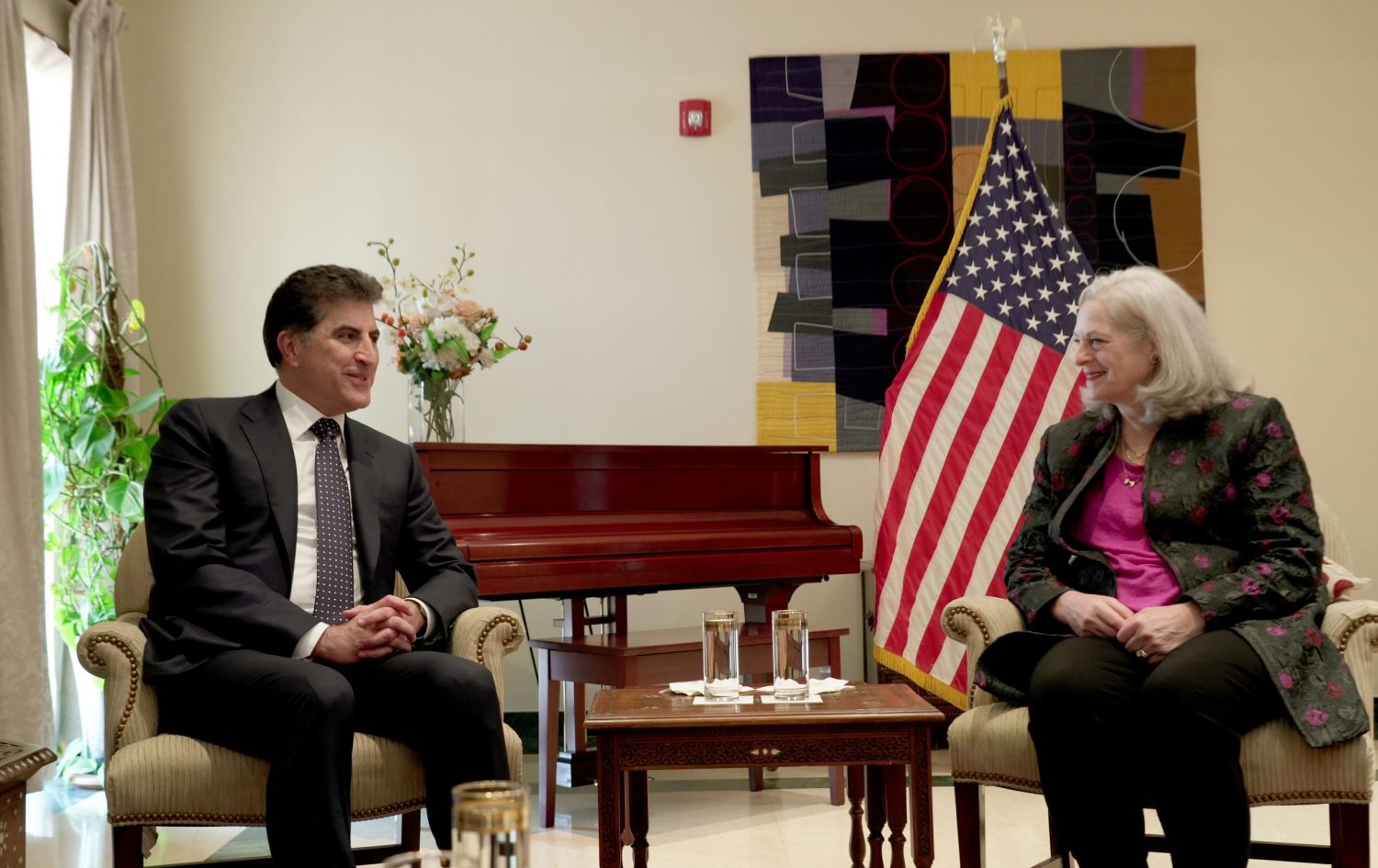 Kurdish President Barzani, Ambassador Romanowski... | Rudaw.net